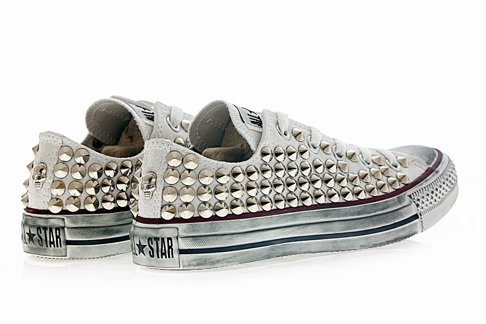 Studs and Spikes: +Custom Converse, Studded Converse, Silver Cone Rivet ...
