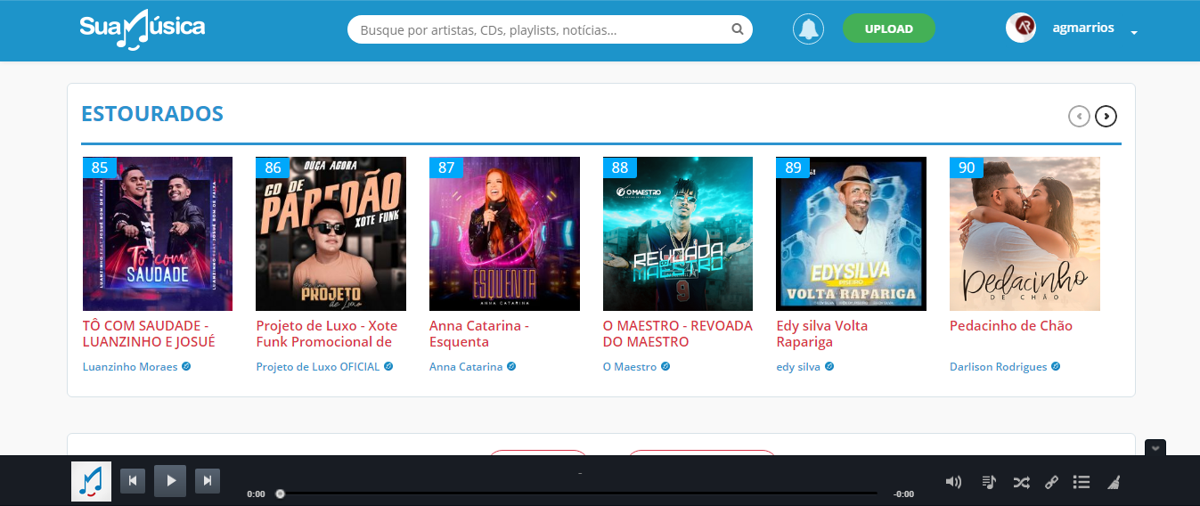 Pela quarta vez, cantor Edy Silva fica entre os estourados do site Sua ...
