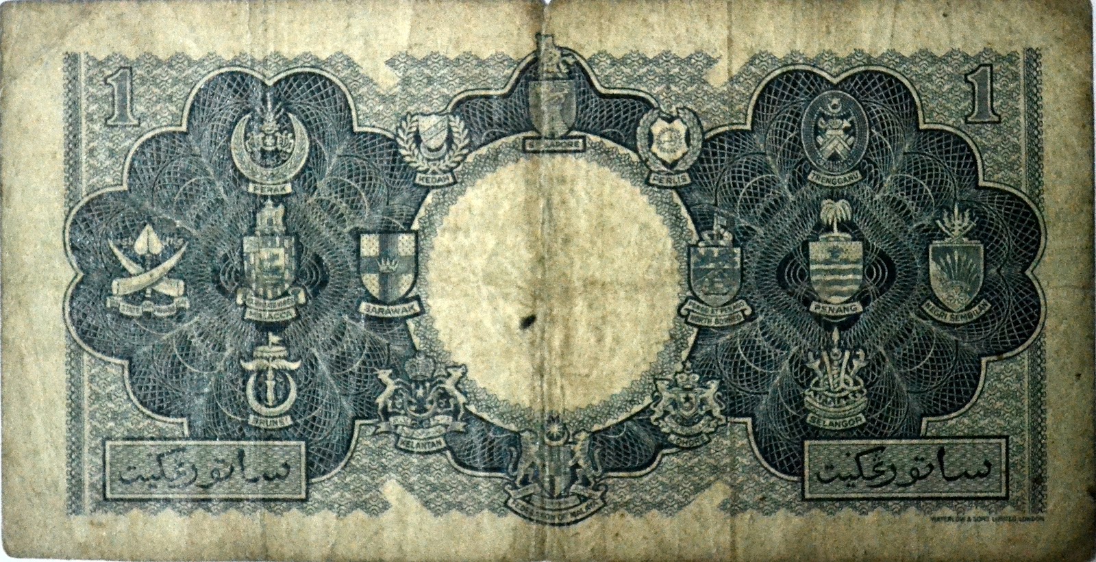 Galeri Sha Banknote: PREFIX SEJUTA ONE DOLLAR MALAYA & BRITISH BORNEO 1953.