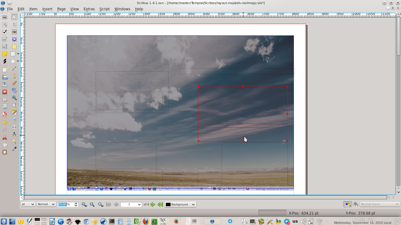 How To Create Magazine Cover Layout in Scribus