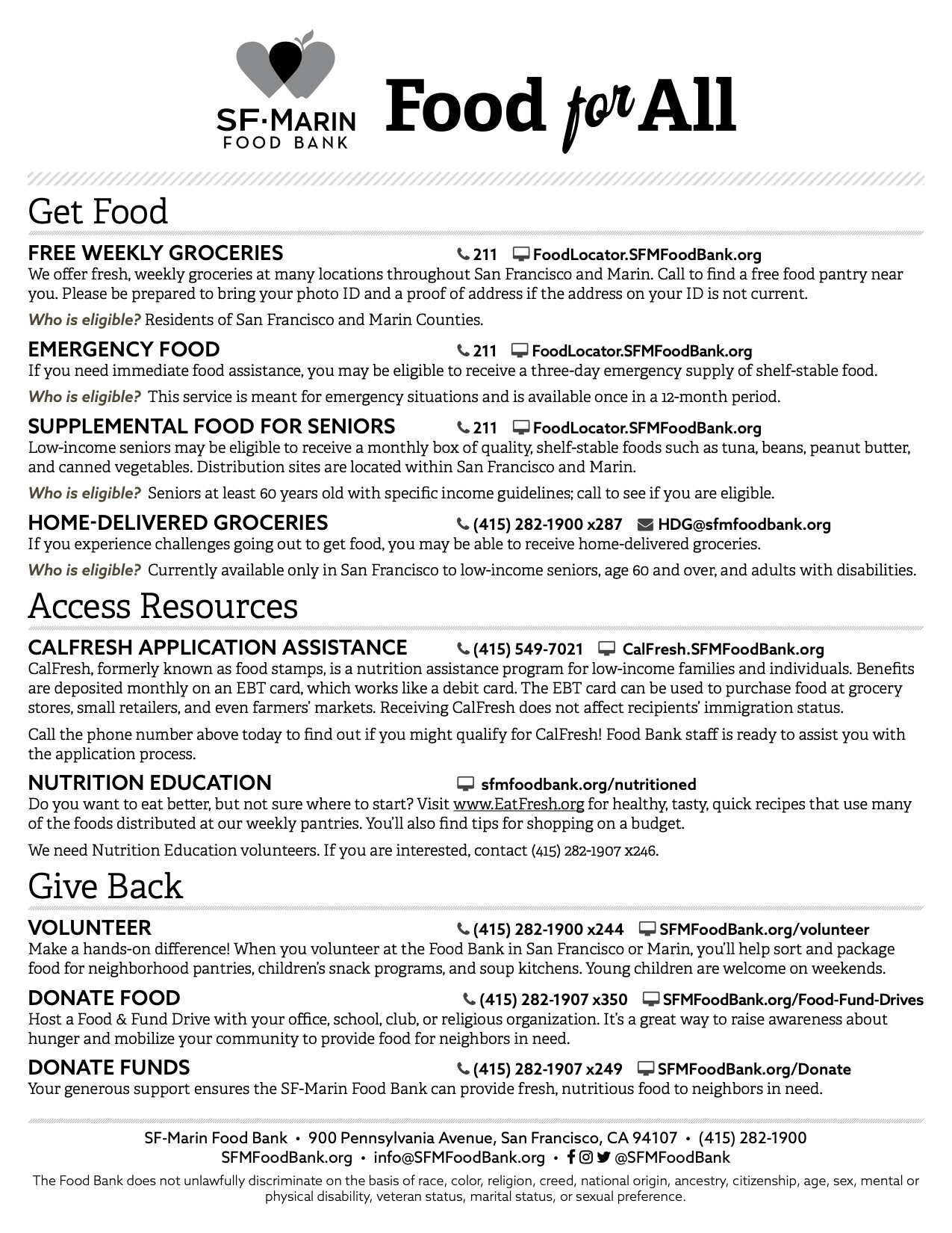 Access to healthy foods