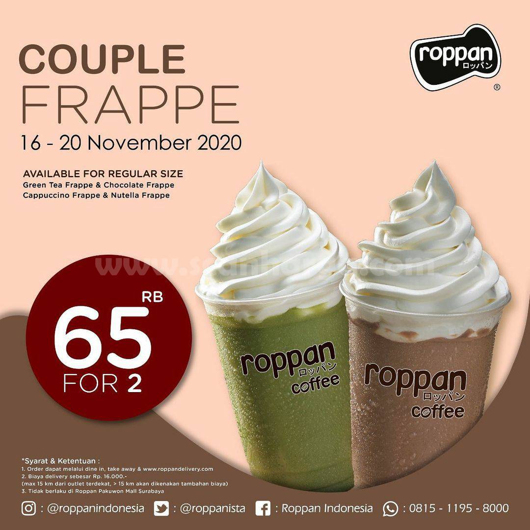 Roppan Promo Harga Spesial Couple Frappe Rp 65k for 2 | scanharga