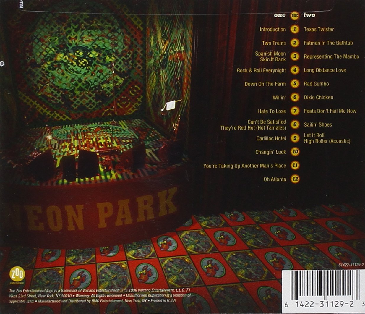 Classic Rock Covers Database: Little Feat - Live from Neon Park (1996)