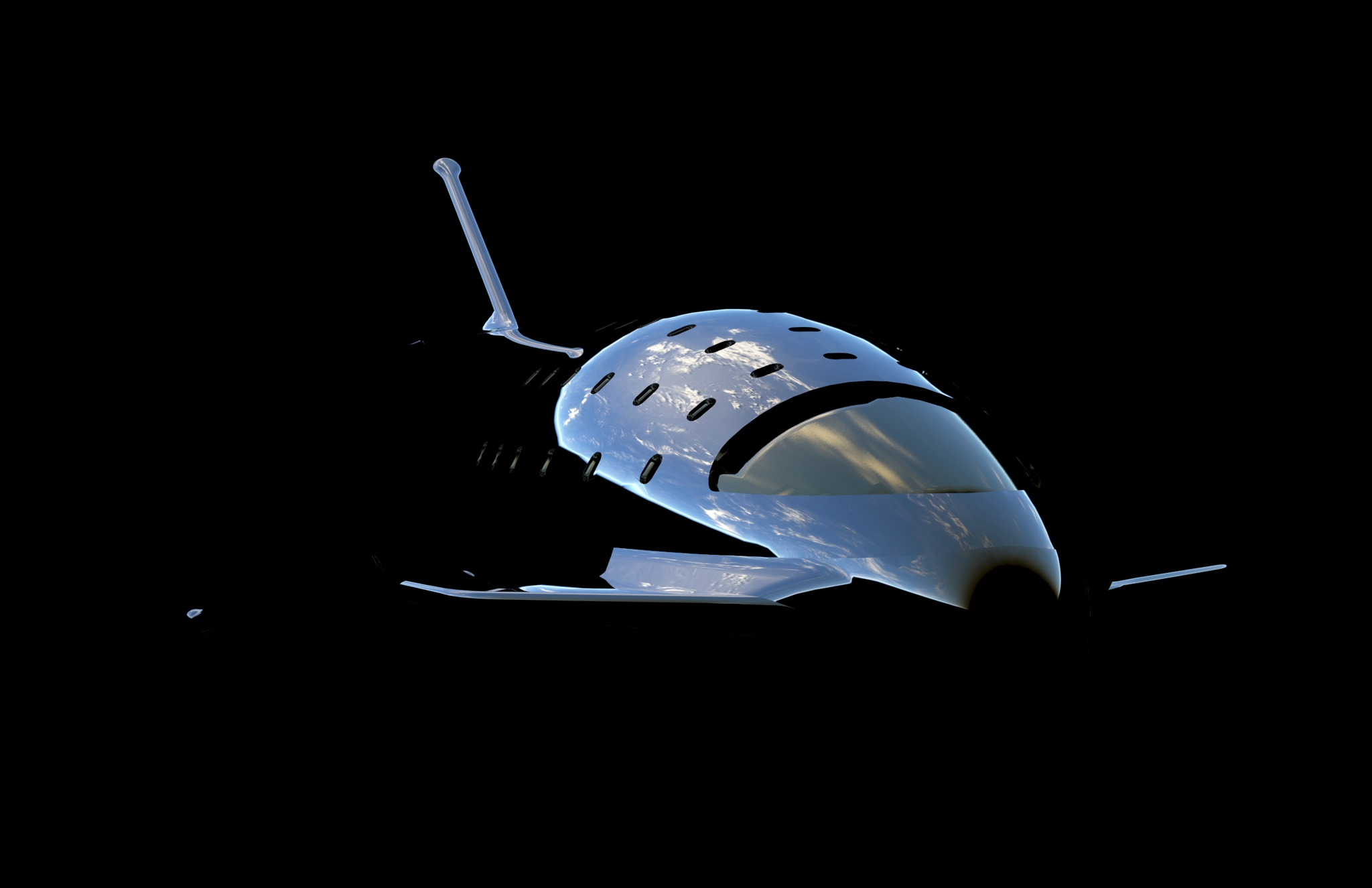 Renders of SpaceX stainless steel Starship by Reese Wilson | human Mars