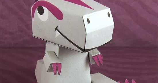 Ludwig the T-Rex Paper Toy | Paperized Crafts