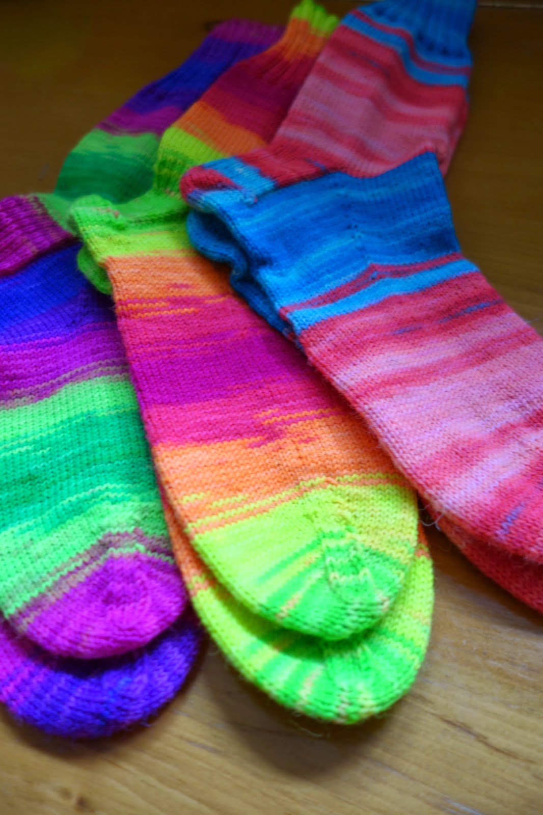 Lynn One, Purl Two: The Summer of Neon Socks