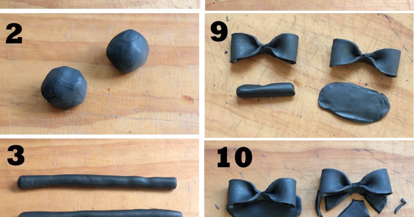 Ciondolandia: Tutorial Fiocco in Fimo- Polymer clay Bow/Ribbon tutorial