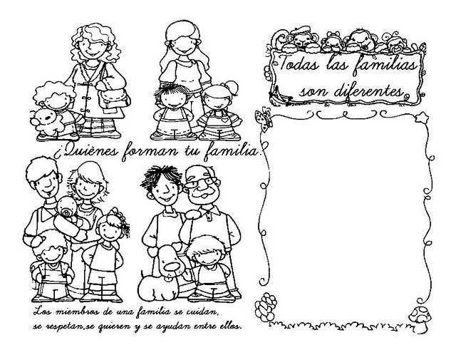 Actividades Escolares: actividades sobre la familia