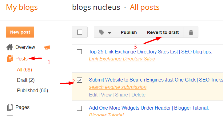 How to change permalink of blogger posts without losing Traffic. | Blogger Blog SEO Tips