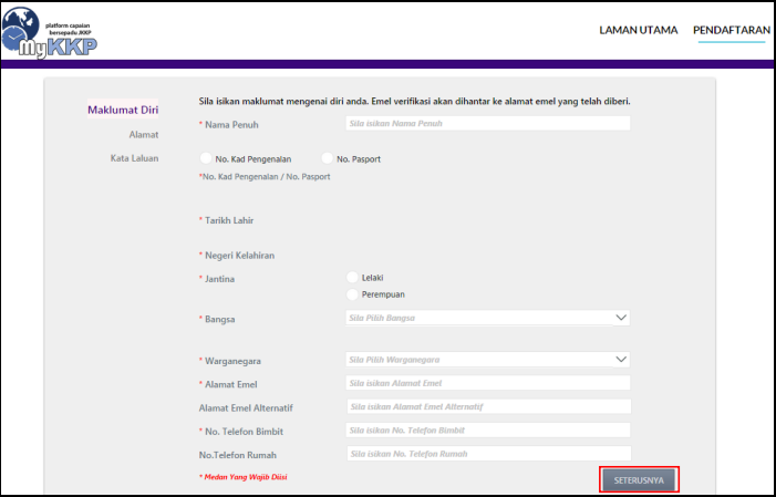 Cara Daftar Pengguna Baru Sistem Portal MyKKP