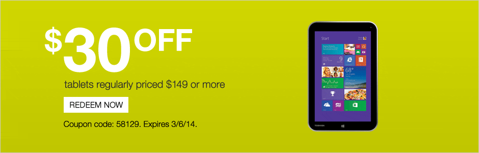 Staples Tablets Sale Extra $30 off $149+ Tablets: Kindle Fire 16GB HDX ...