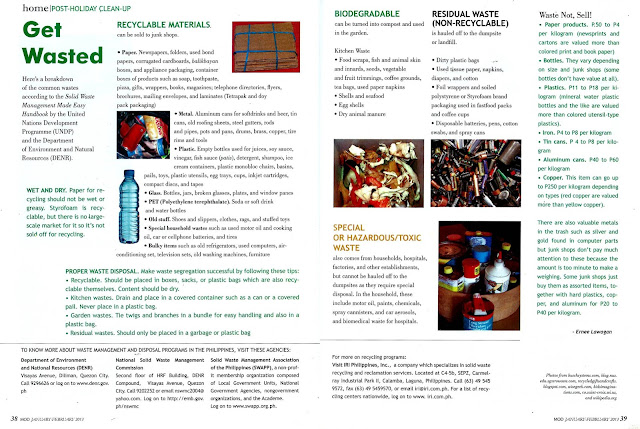 ALAM MO BA 'TO? (Do You Know This?): Three Articles on Waste Management