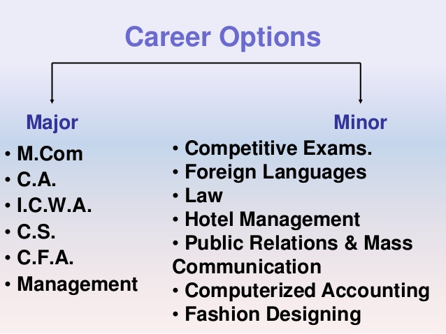 Career options for Commerce students