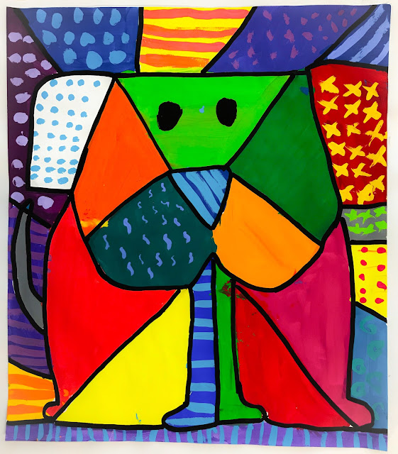 Paintbrush Rocket: 5th Grade Romero Britto Pop Art Paintings!