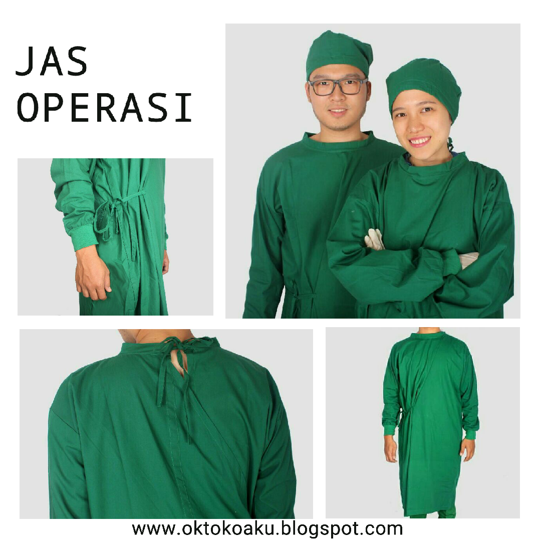 BAJU DAN JAS OPERASI BAHAN ANTI NODA / DARAH, ANTI AIR, ANTI BAKTERI