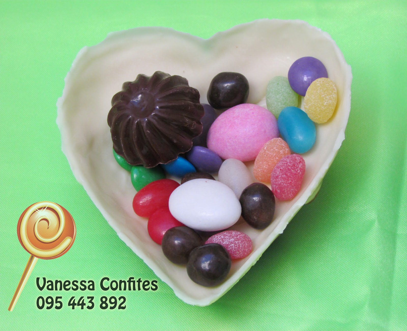 Vanessa Confites: Corazón de chocolate