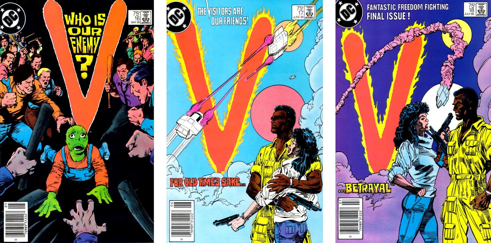 Old Comics world: V - The visitors are our friends 001-018 (1984-86) - DC