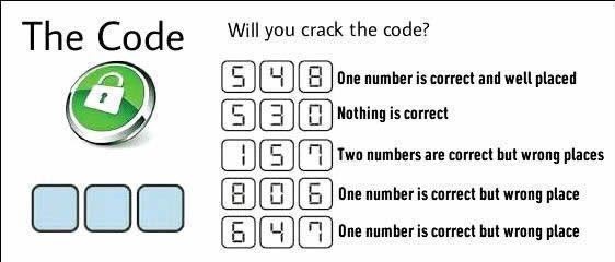 Code Breaking Math Logical Riddle Shake The Brain