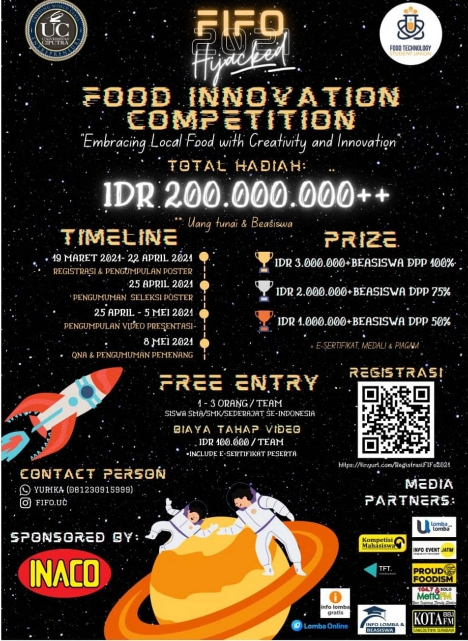 Food Innovation Competition 2021 - PORTAL KOMPETISI DAN BEASISWA