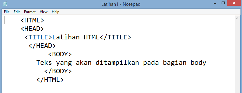 Hardware: Cara membuat HTML
