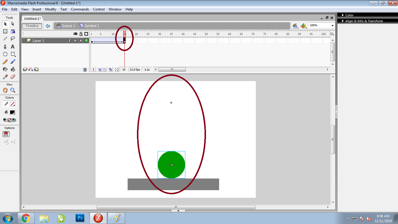 Cara Membuat Animasi bola pantul sederhana dengan macromedia flash 8
