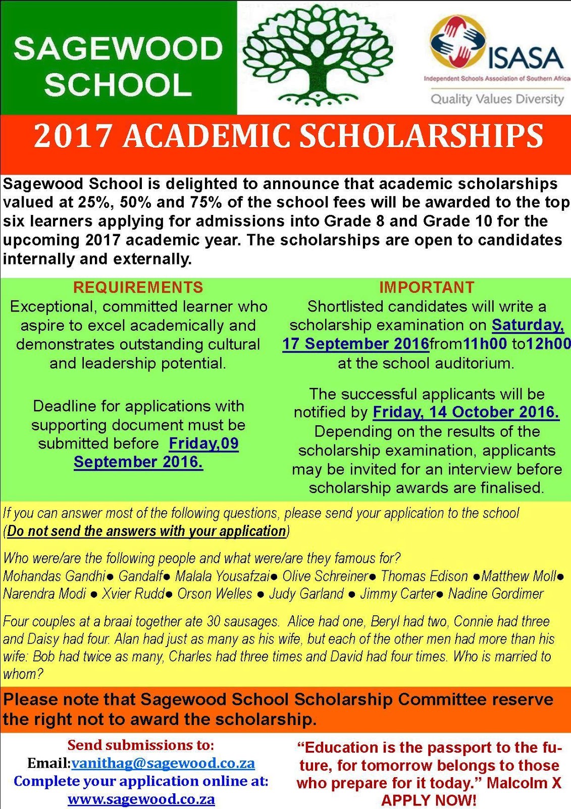 Sagewood Academic Corner