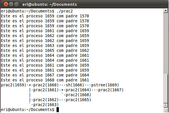Sistemas Operativos: Practica 2 : Procesos En C