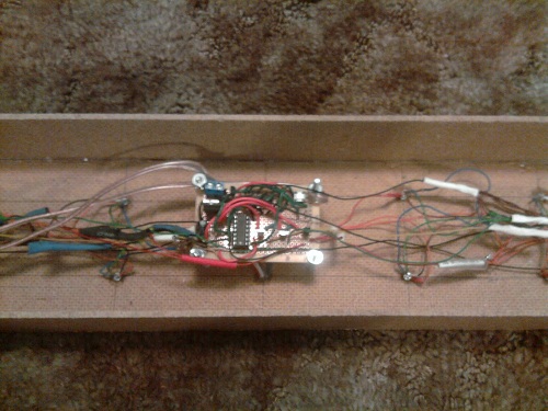 Simple Make LED light-weight Box Circuit Diagram