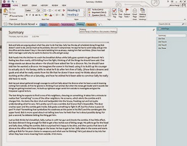 Fiction University: Why OneNote is One-Derful for Writers