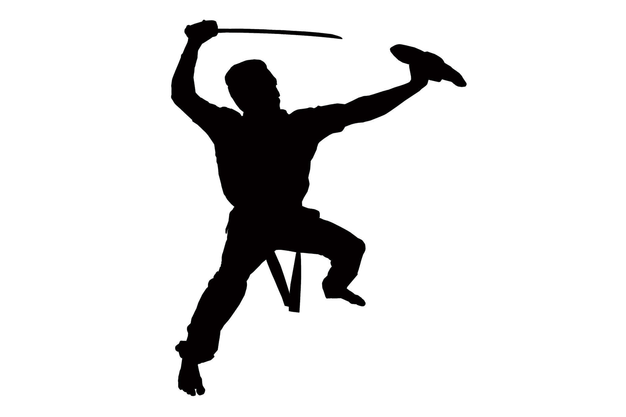 Panchabootha International Martial Arts Academy: Silambam Clipart , vector