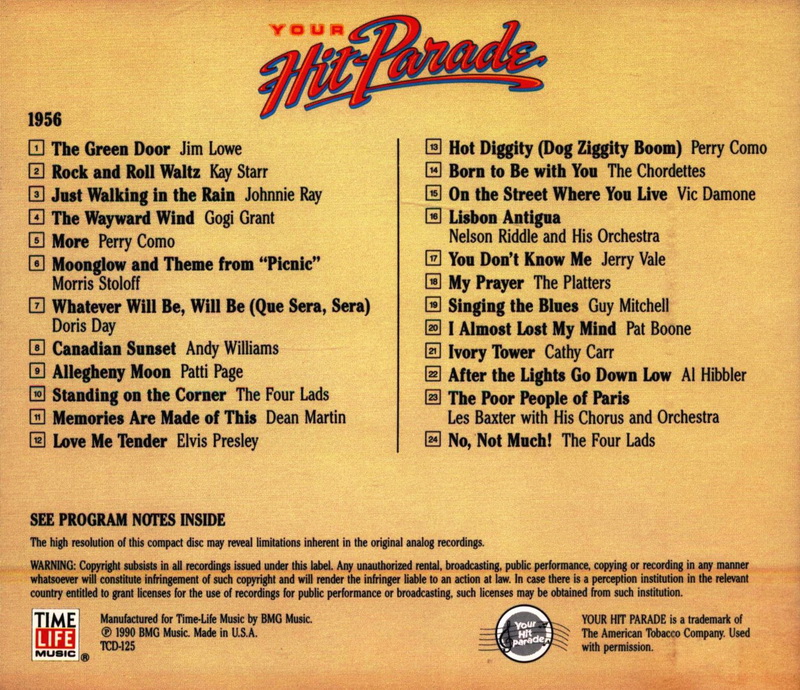 ENTRE MUSICA: YOUR HIT PARADE - 1956 Varios artistas