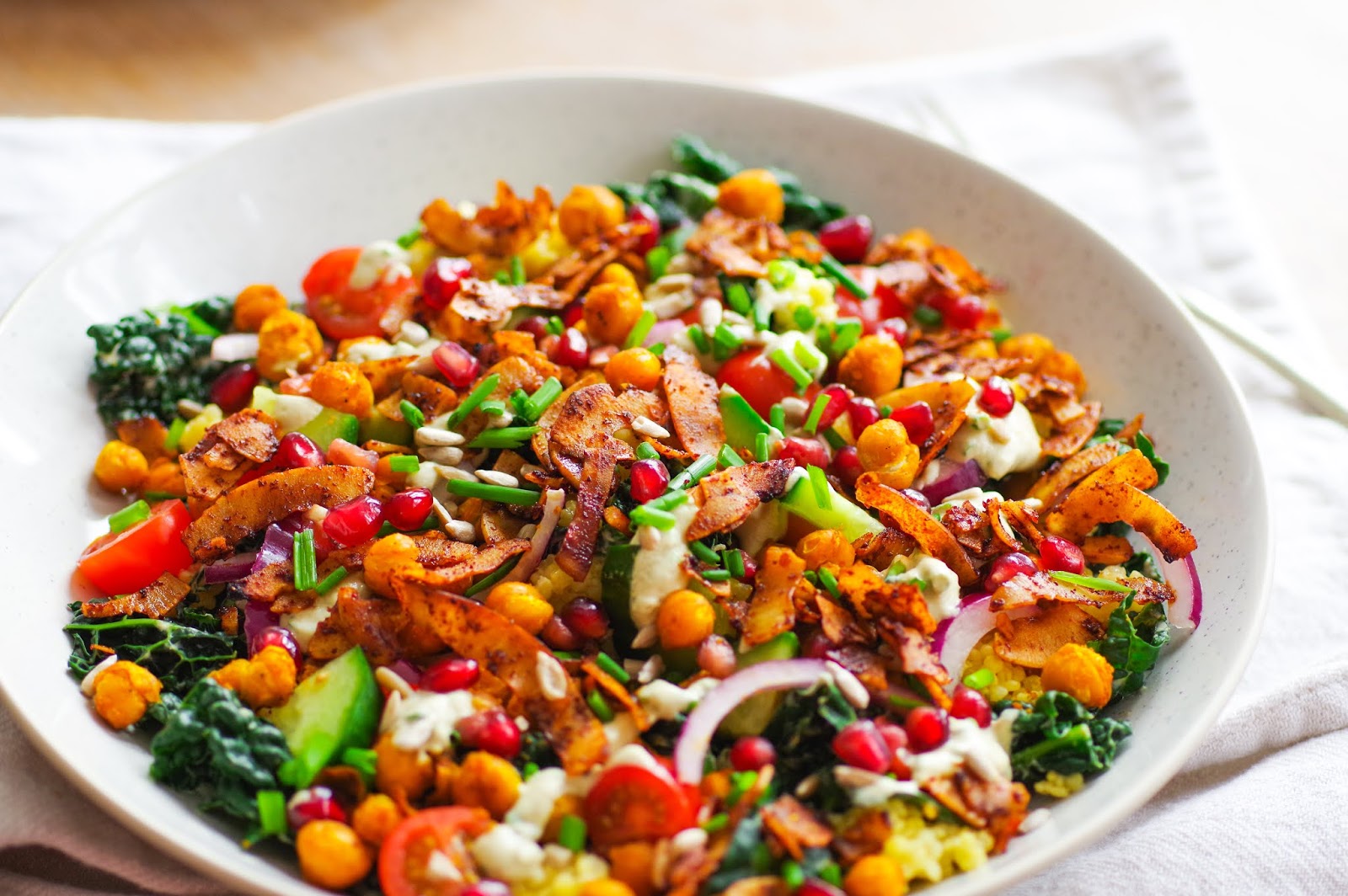 Turmeric Chickpea & Millet Salad |Euphoric Vegan