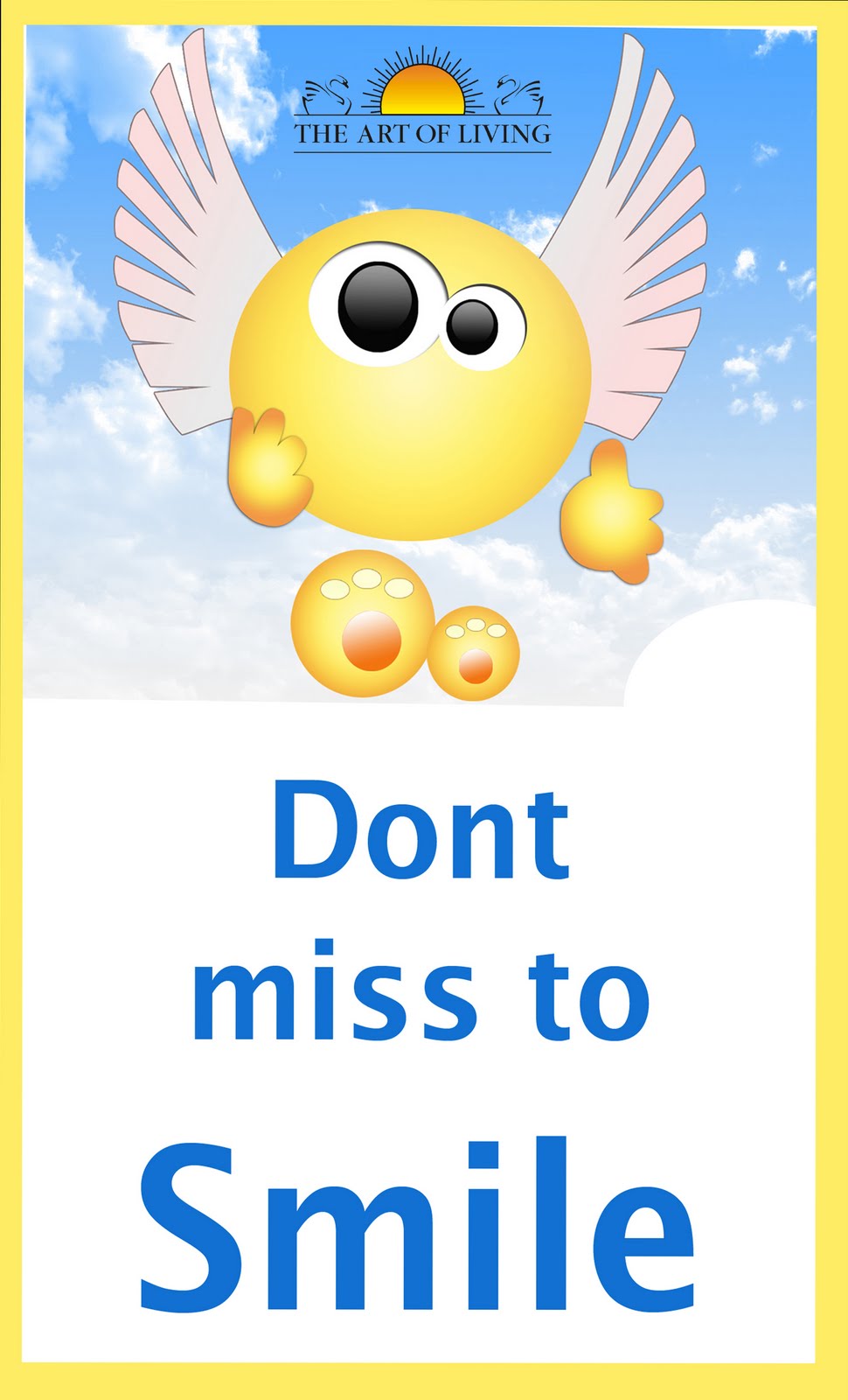 Amruta's Porfolio: 10. Rally Placard Designs (Art of Living)