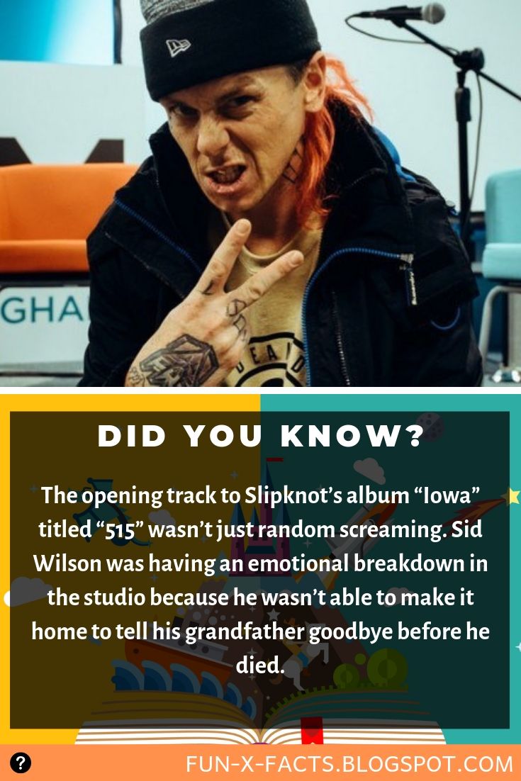 Interesting fact: The opening track to Slipknot’s album 'Iowa' titled ...
