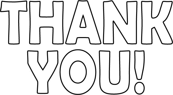 Thank You In Bubble Letters - Formal Letter