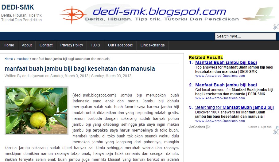 Berita Hiburan Tips trik Tutorial Dan Pendidikan: pengertian template ...