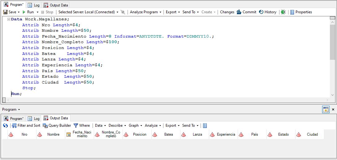 El Chamo SAS & SQL: ¿Qué es un Data Set SAS? ¿Cómo se crea un Data Set SAS?