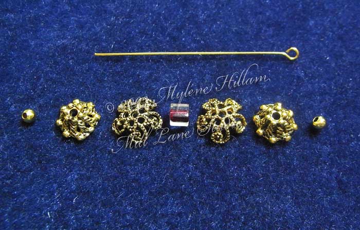 Multi-layered Bead Cap Beads | Mill Lane Studio