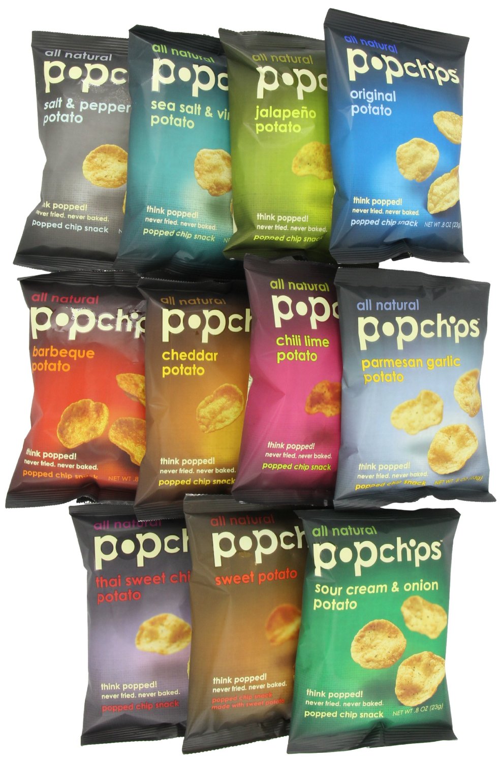 24-pack 0.8oz Popchips 6-Flavor or 11 Flavor Variety Pack $9.80 (Reg ...