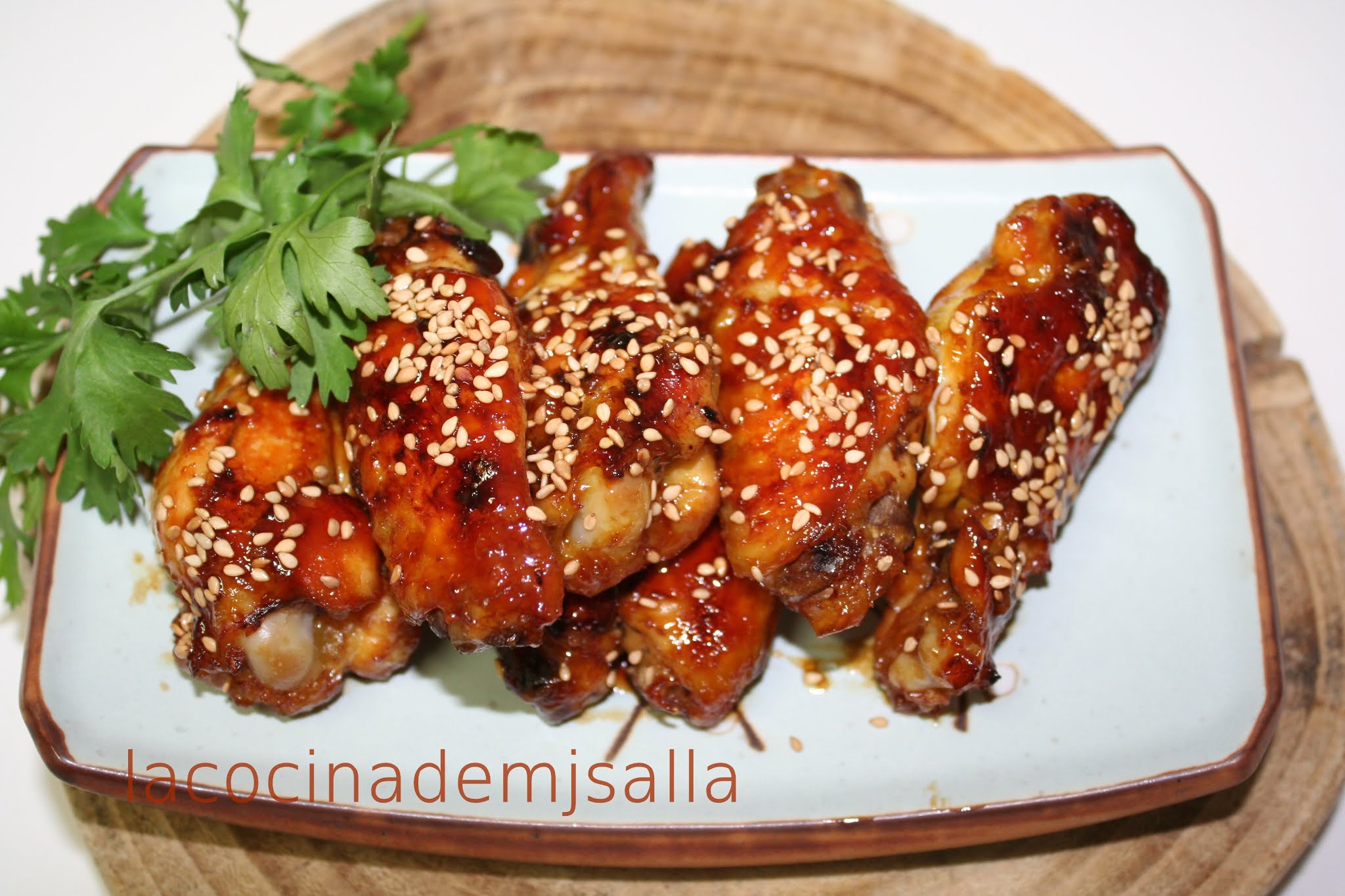 ALITAS DE POLLO AL HORNO AL ESTILO ORIENTAL