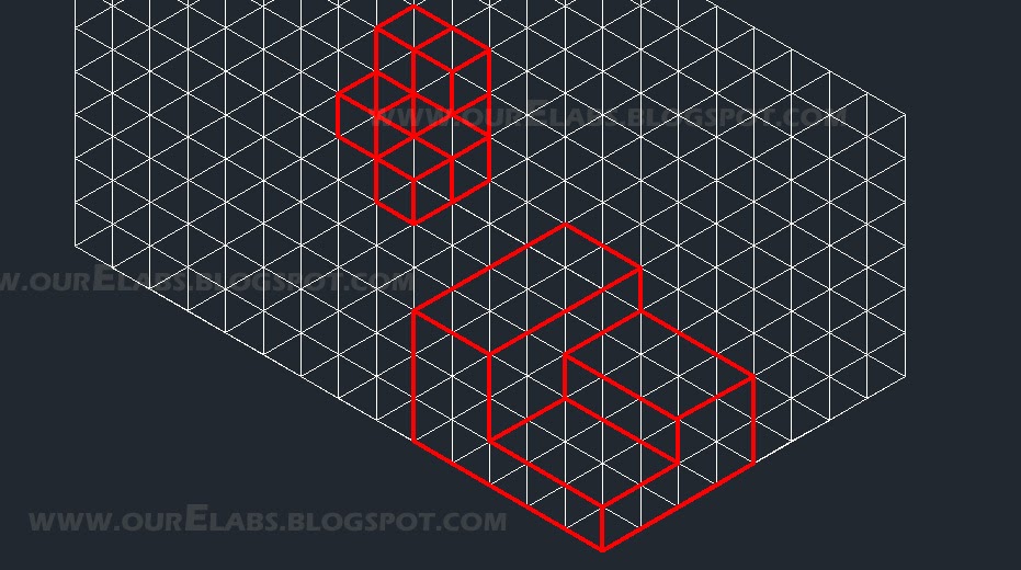 isometric practice drawings for beginners #11 ~ Ourengineeringlabs