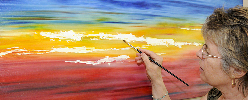 Phil Dowding PR: client news: Artist Jan Dowding at Indi's