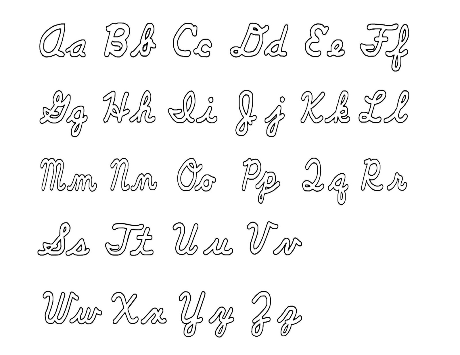 Cursive Bubble Letters Lowercase Formal Letter cursive-bubble-letters-lowercase-formal-letter