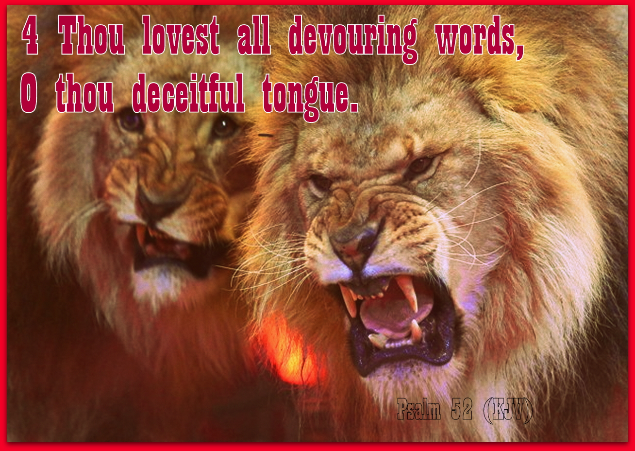 Red Pill Diaries Psalm 52 KJV 