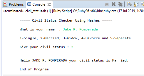 Free Programming Source Codes and Computer Programming Tutorials: Civil Status Checker Using ...