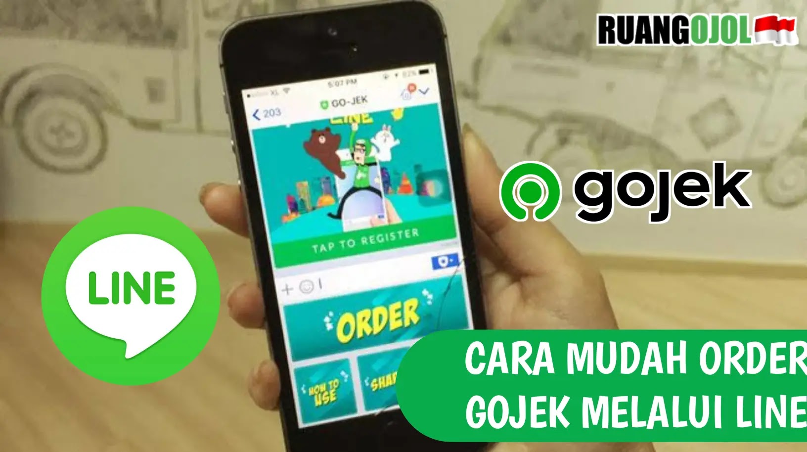 Cara Mudah Order Gojek Melalui Line Terbaru | Mudah dan Cepat!