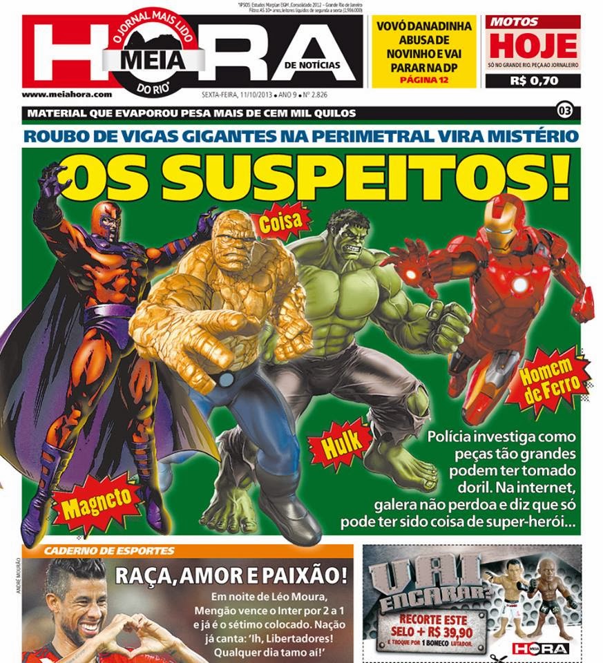 As melhores capas do Jornal Meia Hora | ConversaCult