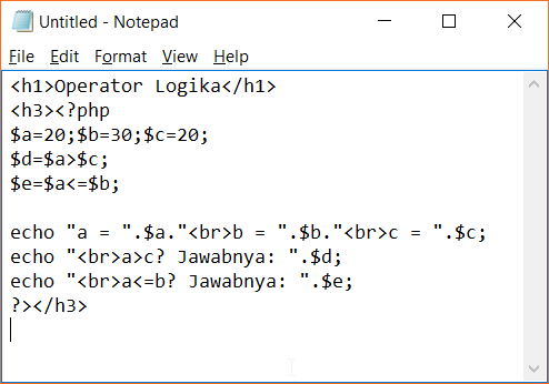 Mengenal Operator Logika Pada PHP - Niguru Indonesia