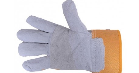 yellow combination gloves