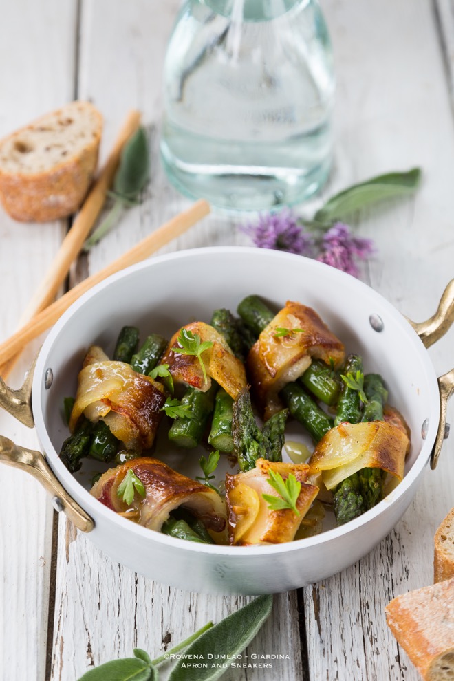 Potato and Fish Wrapped Asparagus Rolls